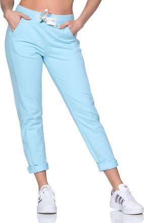Elbsand Damen Jogginghose kn&ouml;chellange Sweathose ESBrinja 70115 00 Wave Blue (7560) S