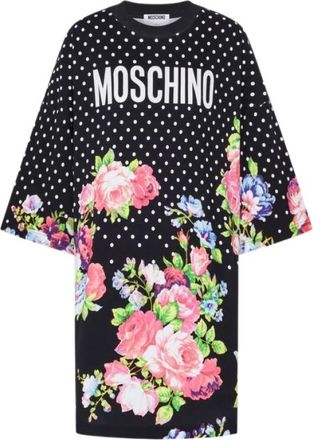 Moschino Femme, Robes, Multicolore, Taille: 42 FR Printed Heavy Cotton Dress