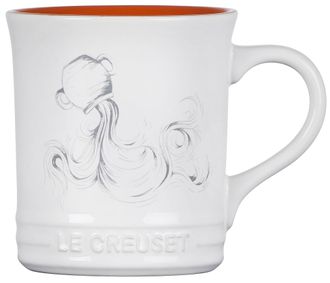 LE CREUSET Le Creuset Steingut-Kaffeetasse mit Sternzeichen, 400 ml, Wassermann