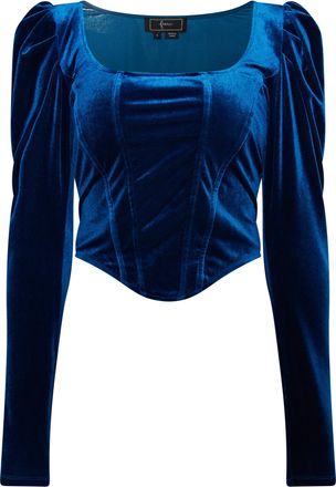 Faina Bluse Damen Smaragd Blau