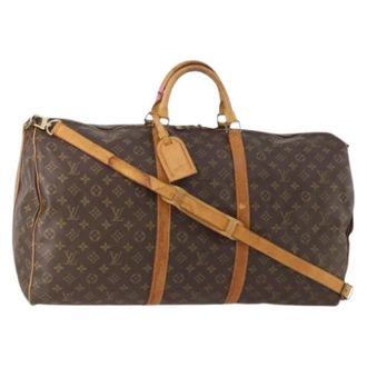 Louis Vuitton unisex, Pre-owned, Brun, Taille: ONE Size Sac Keepall bandouli&egrave;re Pre-owned