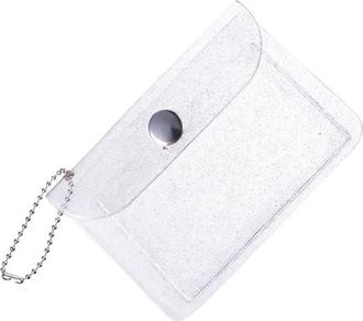 BESTONZON Lot De 3 Porte-monnaie Mini Transparents En Pvc Pression, Pochette Simple Et L&eacute;g&egrave;re Pour Femme, Accessoire Mode Pratique Pour Cartes, Usage Quotidien 