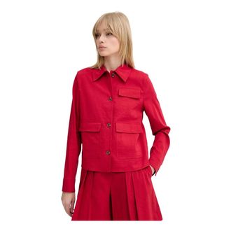 Theory Veste &agrave; poches plaqu&eacute;es - Femme - Vestes - Rouge - Taille: 40 FR