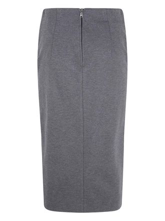 Seventy jupe droite à poches zippées - Gris