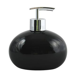 MSV TP-Products Seifenspender Bali mit 500 ml Fassungsverm&ouml;gen aus Keramik schwarz