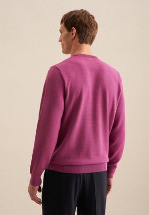 Seidensticker Strickpullover Schwarze Rose 1/1 Rundhals