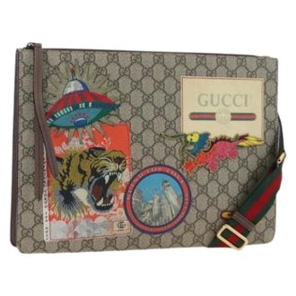 Gucci Sac pochette vintage Pre-owned - Femme - Pre-owned - Beige - Taille: ONE Size