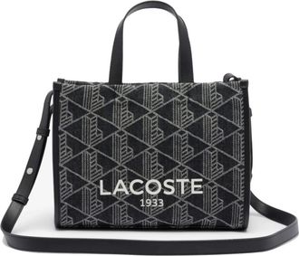 Lacoste Femme, Sacs, Noir, Taille: ONE Size Small Heritage Tote