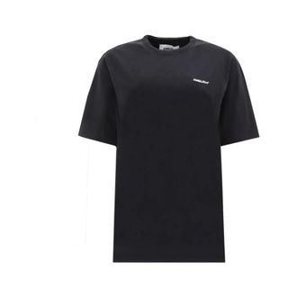AMBUSH Baumwoll-Logo-T-Shirt mit Kontrastdetail - - Tops - Damen - Schwarzk - XS