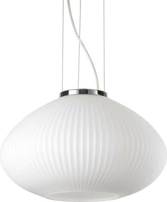 Ideal Lux Ideal Lux PLISSE Globe Dome Pendelleuchte Chrom 35cm