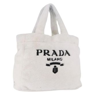 Prada Sac cabas vintage pr&eacute;-poss&eacute;d&eacute; - Femme - Pre-owned - Blanc - Taille: ONE Size