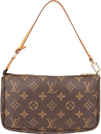 Louis Vuitton Crossbody Bags - Louis Vuitton Canvas Monogram Pochette Accessoire - Gr. unisize - in Braun - f&uuml;r Damen