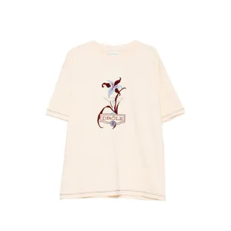 Dr&ocirc;le de Monsieur Embroidered-graphic T-shirt