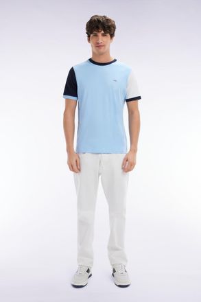 Eden Park Jean 5 Poches En Denim Stretch Blanc Coupe Droite