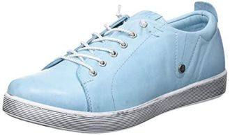 Andrea Conti Bottes pour Femme Basket, Bleu Glacier, 35 EU