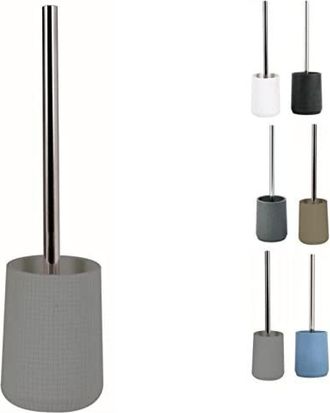 MSV Bad Serie Norden WC Bürste Toilettenbürste Klobürste WC Garnitur Grau