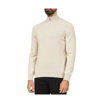 Gran Sasso Half-zip Turtleneck 15590 55127.225 - - Knitwear - Herren - Beige - 3XL