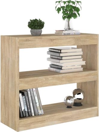 Generic B&uuml;cherschrank, Modernes B&uuml;cherregal mit 2 Ebenen und Offenem Regal, Kompakter Aufbewahrungsorganisator f&uuml;r Wohnzimmer, Heimb&uuml;ro und Schlafzimmer (Sono