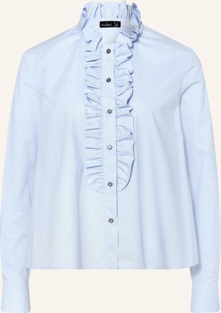 van Laack Van Laack Bluse Vl-Nhea-Xx Mit R&uuml;schen blau