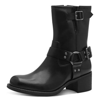 Marco Tozzi Bottines zipp&eacute;es pour Femme 2-25388-43 Botte Tendance, Noir, 39 EU