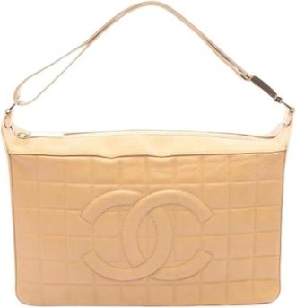 Chanel Sac bandouli&egrave;re vintage doccasion - Femme - Pre-owned - Beige - Taille: ONE Size