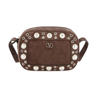Valentino Garavani Nellc&ocirc;te Suede Crossbody Bag - - Bags - Herren - Braun - ONE SIZE