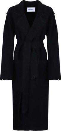 Max Mara Femme, Manteaux, Noir, Taille: 38 FR Jene Coat