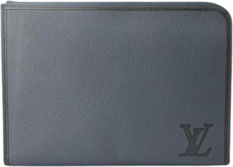 Louis Vuitton Sac pochette Pre-owned - Homme - Pre-owned - Bleu - Taille: ONE Size