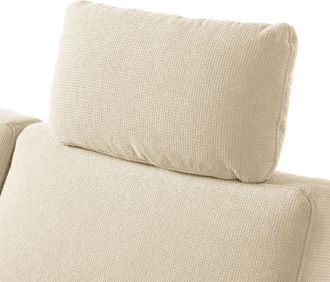 Sit&more home24 Kopfstütze Tanete Beige/Creme Webstoff 50 x 25 x 12cm Modern