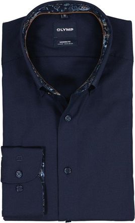 Olymp Herren Hemd blau Baumwolle