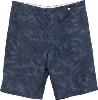 Myths Homme, Shorts, Bleu, Taille: XL Short Jacquard Floral