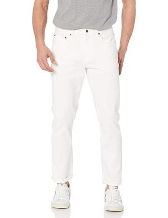 Amazon Essentials Jean Slim - couleurs abandonnées Homme, Blanc Vif, 36W / 31L