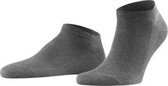 Falke Herren Sneakersocken Family M Sn nachhaltige Baumwolle kurz einfarbig 1 Paar, Grau Light Grey Melange 3390, 39-42