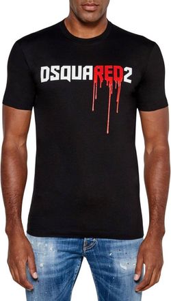 Dsquared2 DSquared2 - Bloody Red T-Shirt f&uuml;r Herren (Schwarz)