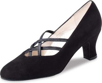 Werner Kern Femmes Chaussures de Danse Ruby 6 - Su&eacute;de Noir - 6 cm Cuban [UK 5]