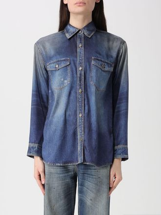 Golden Goose Hemdbluse GOLDEN GOOSE Damen Farbe Blau