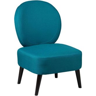 Altobuy Altobuy - skalan - Fauteuil Crapaud Tissu Coloris Bleu Canard