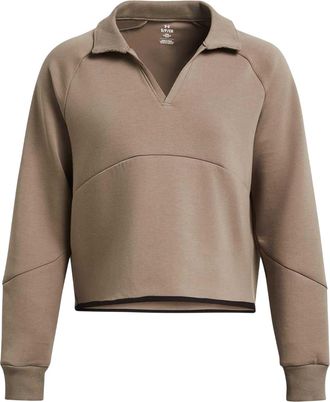 Under Armour Sweatshirt f&uuml;r Damen, Mit Kragen, Kastig (Braun)