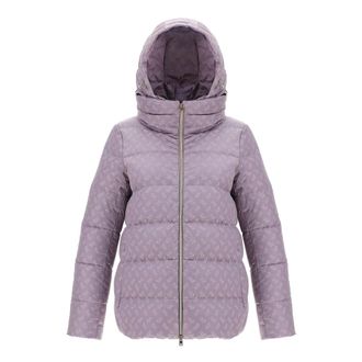 Herno Nylon Monogram Daunenjacke - - Jackets - Damen - Lila - M