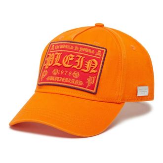 Philipp Plein unisex, Accessoires, Orange, Taille: ONE Size Casquette de baseball Gothic Plein