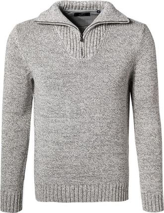 Ragman Herren Troyer grau unifarben