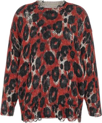 R13 Pull Col Rond - Rouge