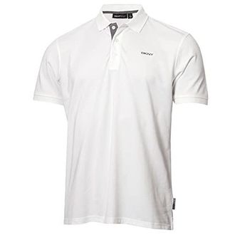 DKNY Mens Bronx POIME Poisson Polo DE Golf DE Golf - Blanc - S