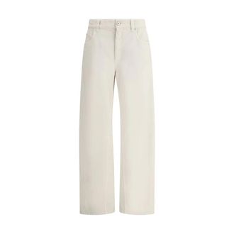 Brunello Cucinelli Damen, Jeans, Wei&szlig;, XSGr&ouml;&szlig;e