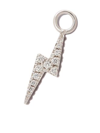 Maria Tash breloque en or blanc 18ct - Argent