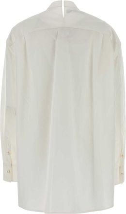 Carven Cotton Button-Front Shirt - White