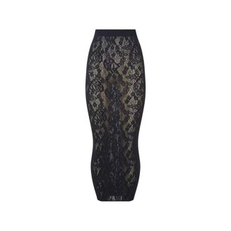 Wolford Infinite Rose Langer Rock - - Skirts - Damen - Schwarzk - S