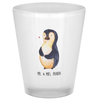 Mr. & Mrs. Panda Schnapsglas Pinguin Diät - Geschenk, Schnapsgläser, Shotglas, Abnehmen, Shotgläser, Likör Gläser, Selbstliebe, Likörgläser, Motivation, Lustige