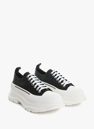 Alexander McQueen Baskets Tread Slick en toile de coton
