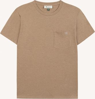 Faguo T-shirt taupe coton - OLONNE